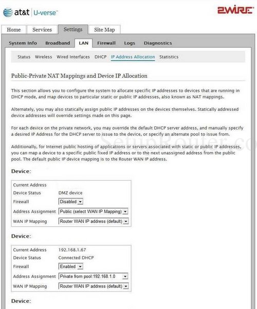 2Wire i3812V Screenshots