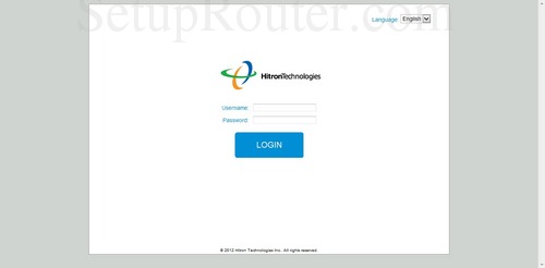 How to Login to the Hitron Technologies CGN