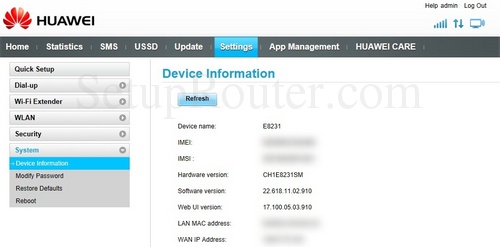 Huawei E8231 Screenshots