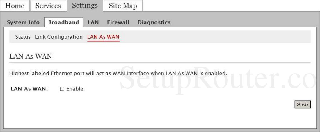 Pace-Plc 4111N-031 Screenshot LAN As WAN