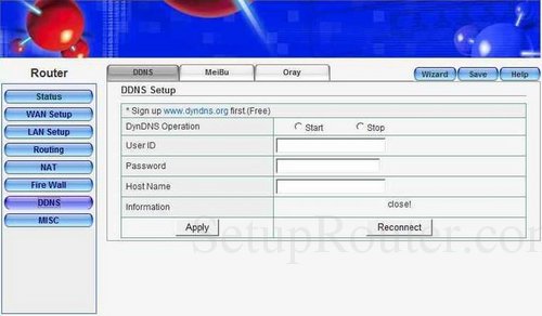Repotec Rpip2105 Screenshot Ddns Oray