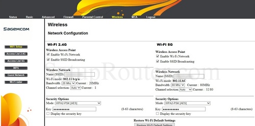 Sagemcom Fast 3686 Screenshots