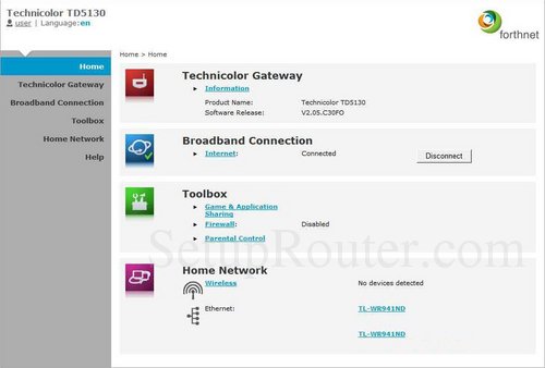 technicolor td5130 v2 telnet