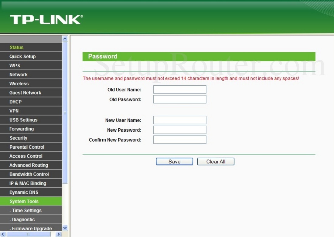 TP-Link TL-WR842N Screenshot Password TP-Link TL-WR842N Screenshot Password